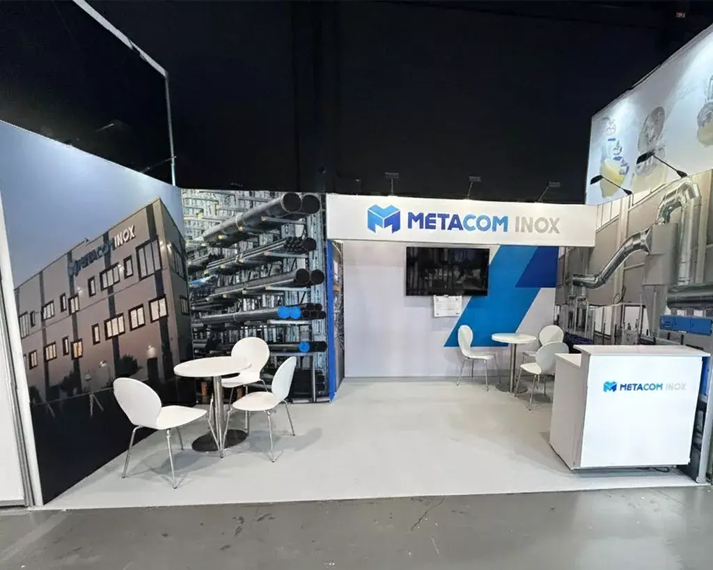 15 Sqm Booth for Metacom - Bulgaria Stainless Steel World Conference ...
